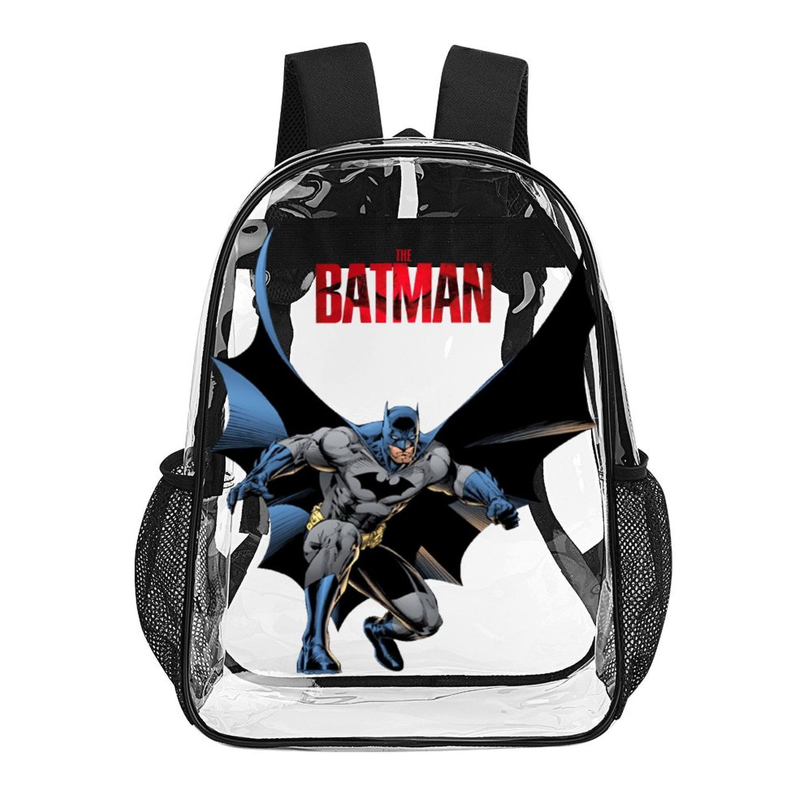 Hero Batman 17-inch Transparent Bag, Made of PVC Material, with Elastic ...