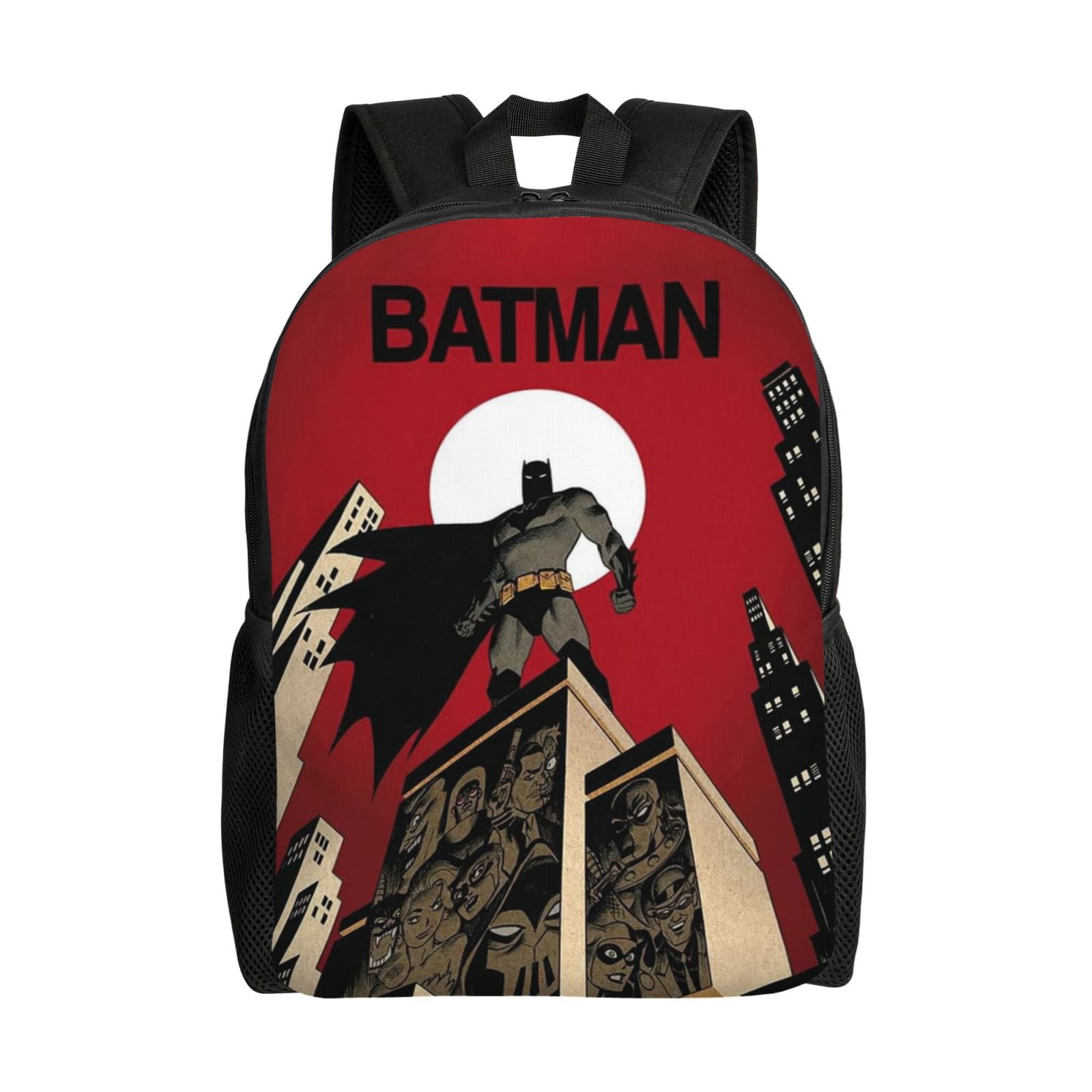 Hero Batman Single-Sided Backpack, Simple And Modern, Travel Bag, Large ...
