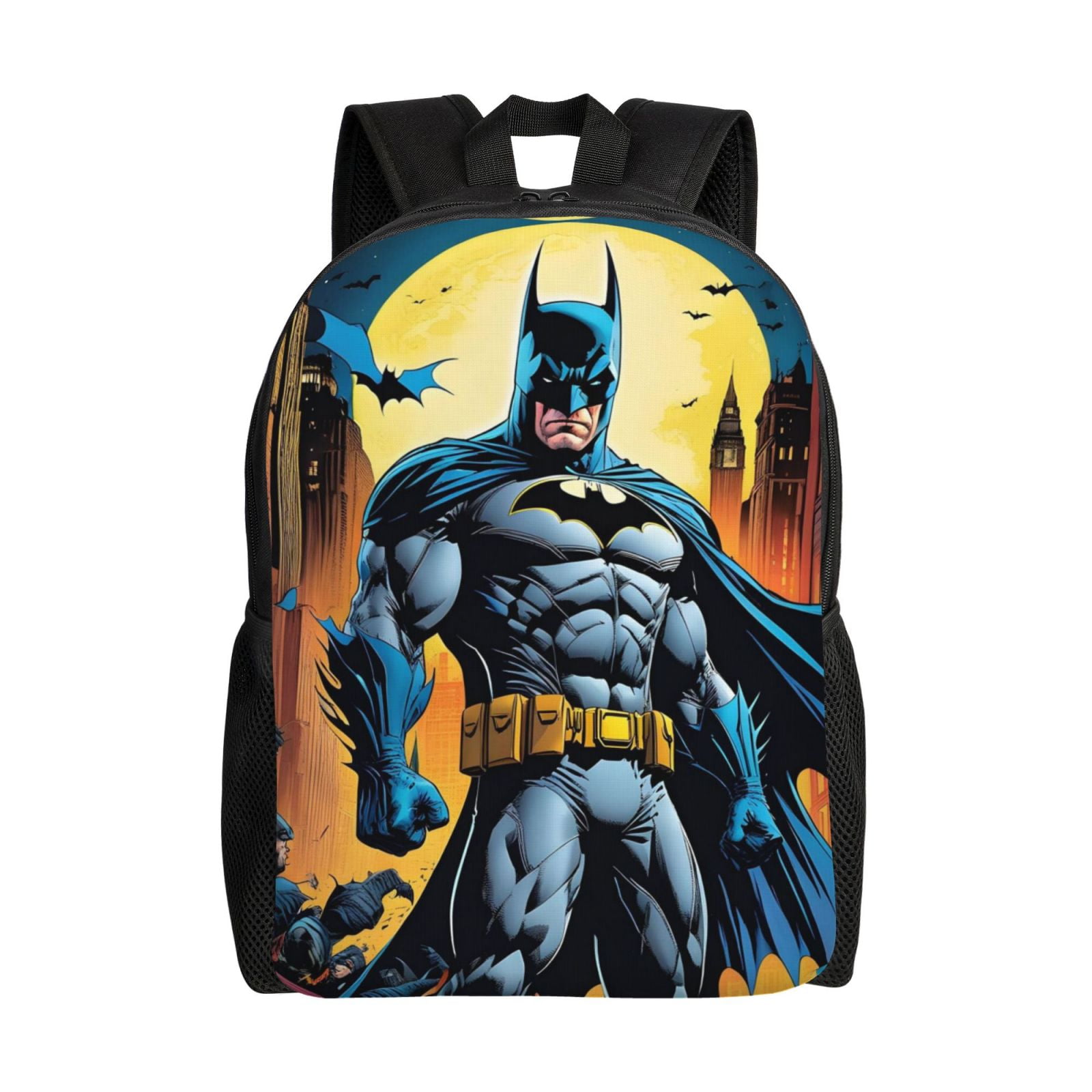Hero Batman Single-Sided Backpack, Simple And Modern, Travel Bag, Large ...