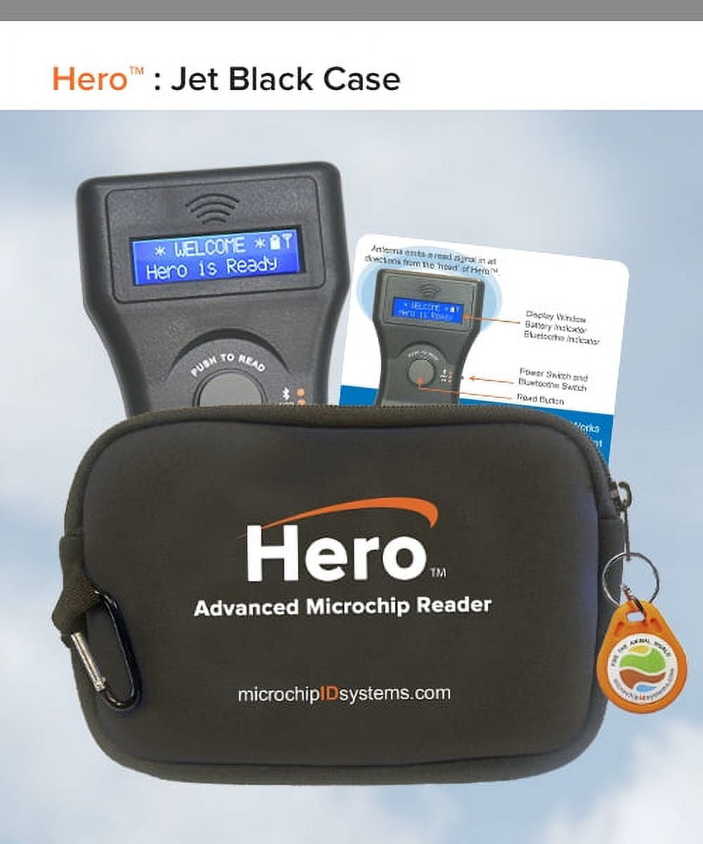Hero Universal Bluetooth Microchip Scanner/Reader for Computers with ...