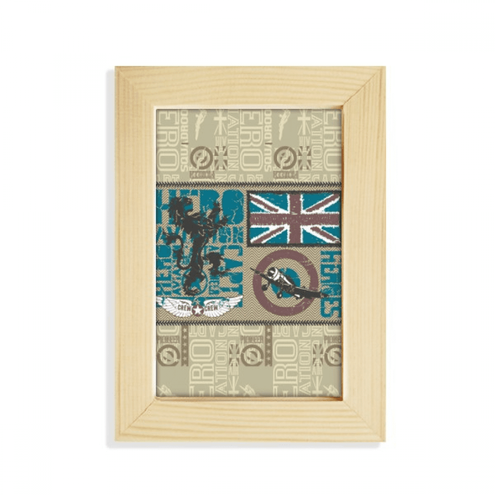 Hero Capt Lion Flag Desktop Display Photo Frame Picture Art Painting ...