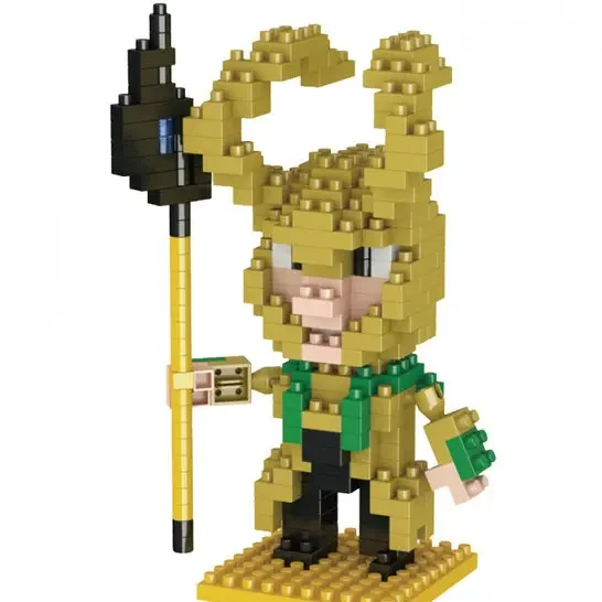 Hero Cartoon Micro Particle Building Blocks Children Assembly Toy Anime ...