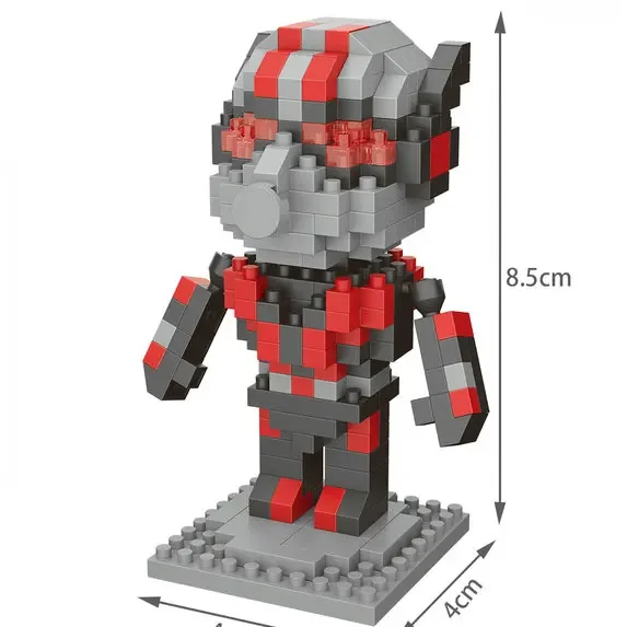 Hero Cartoon Micro Particle Building Blocks Children Assembly Toy Anime ...