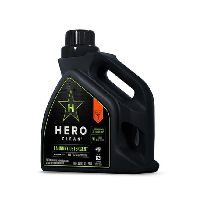 Hero Clean High Efficiency Liquid Laundry Detergent, 100 oz, Pack of 4 ...