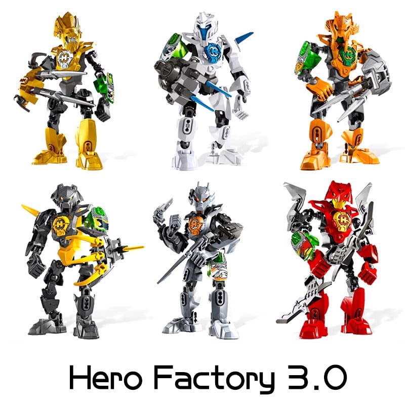 Hero Factory Star Warrior Bionicle Building Blocks Furno Evo Combined ...