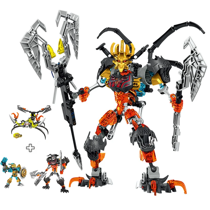 Hero Factory Star Warrior Bionicle Building Blocks Furno Evo Combined ...