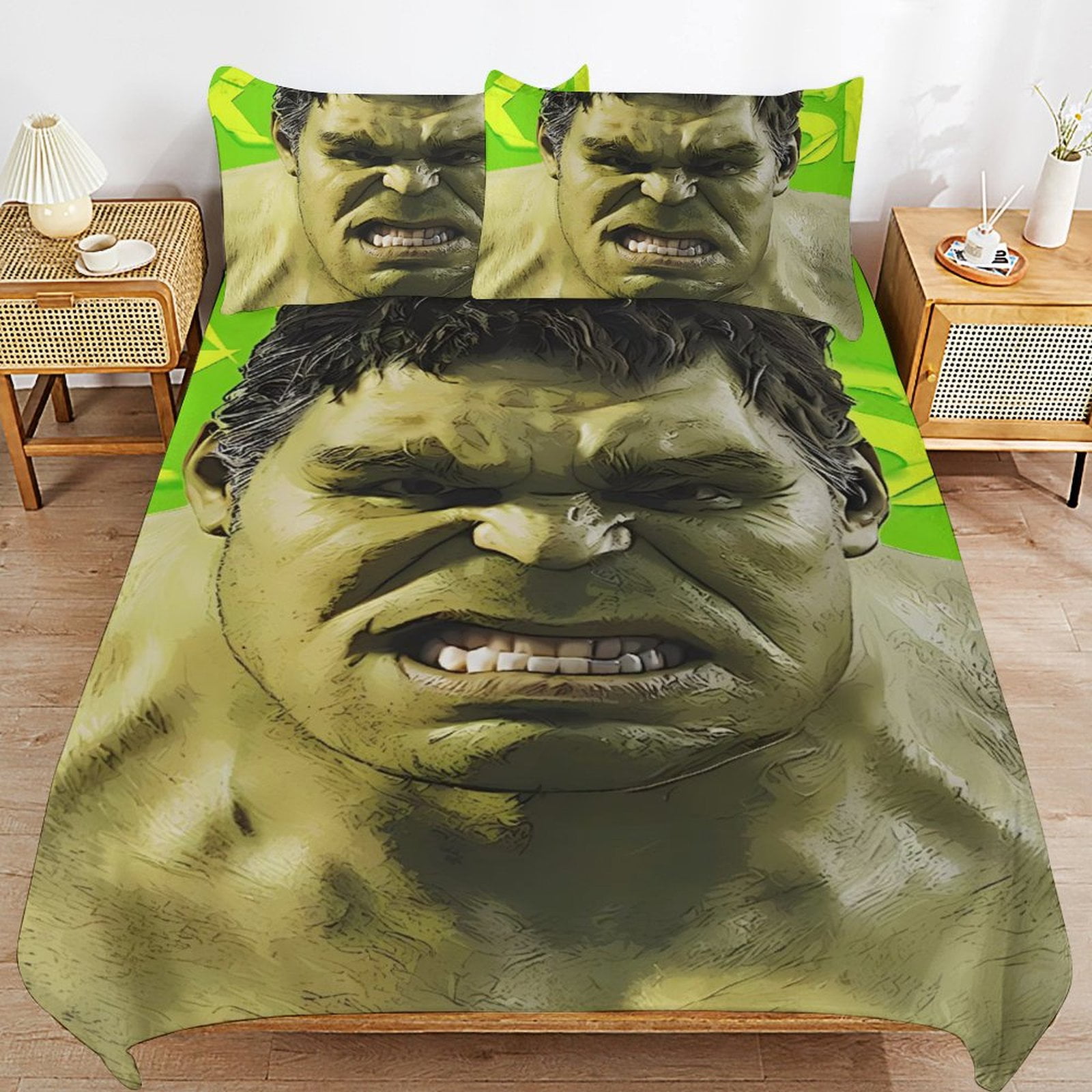 Hero Hulk Bed Duvet Cover Microfiber Bedding Sets 3D Printed ...