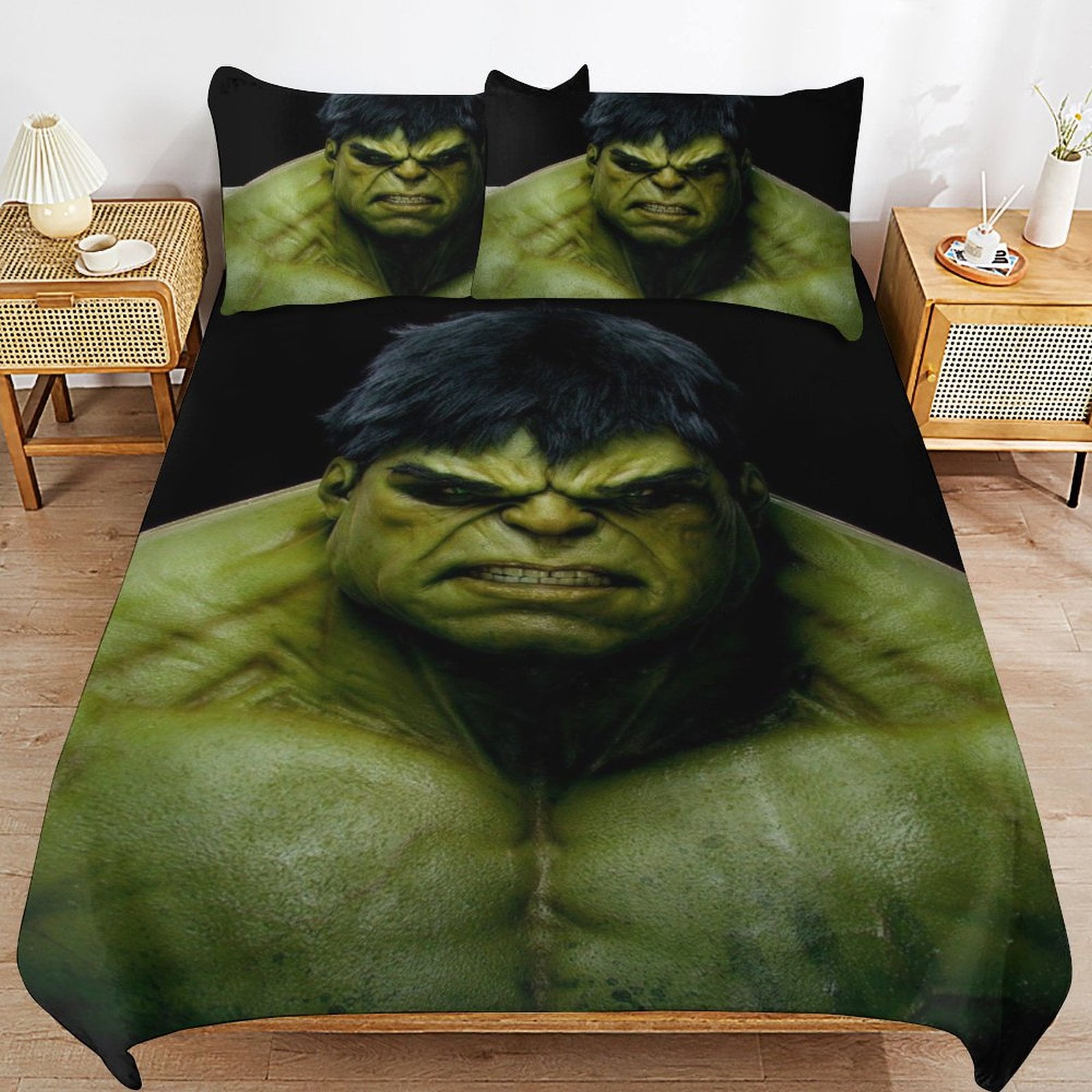Hero Hulk Bed Duvet Cover Microfiber Bedding Sets 3D Printed ...