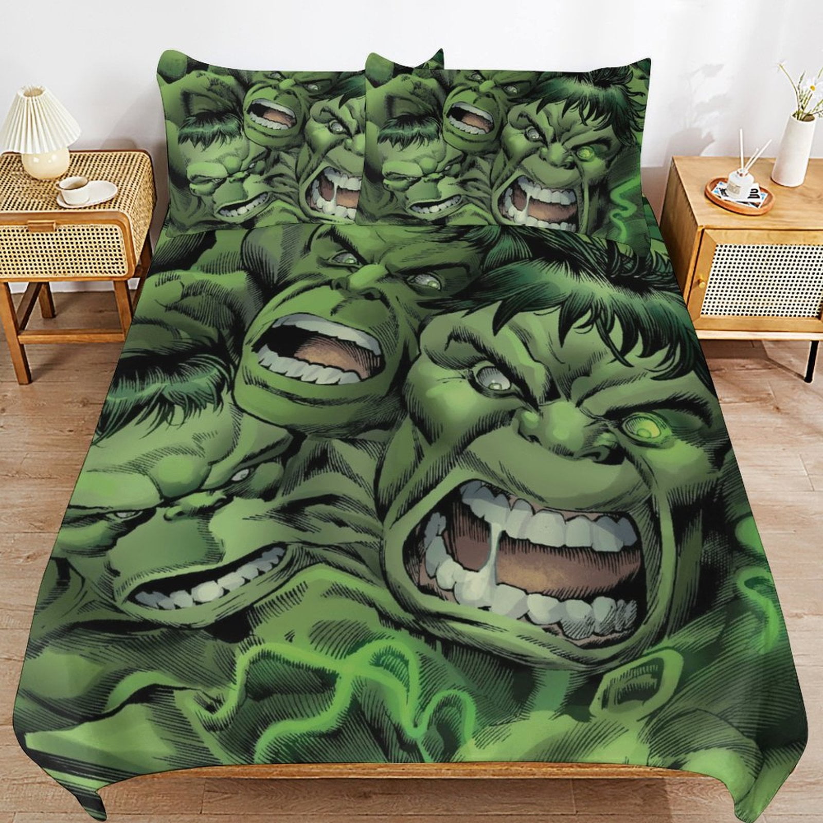 Hero Hulk Bed Duvet Cover Microfiber Bedding Sets 3D Printed ...