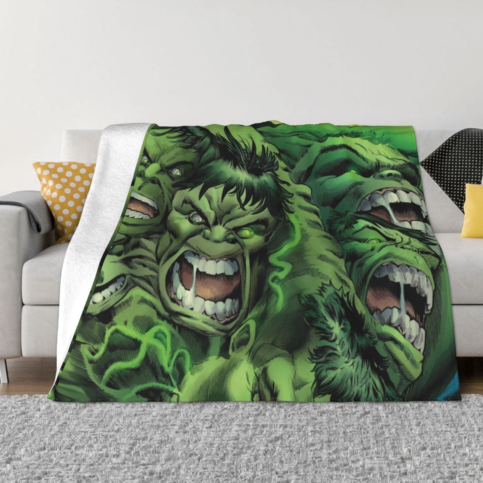 Hero Hulk Throw Blanket Couch Bed Sofa Soft Lightweight Warm Cozy ...