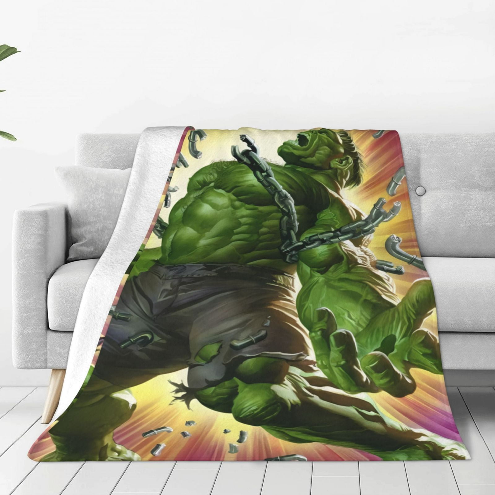Hero Hulk Throw Blanket Couch Bed Sofa Soft Lightweight Warm Cozy ...