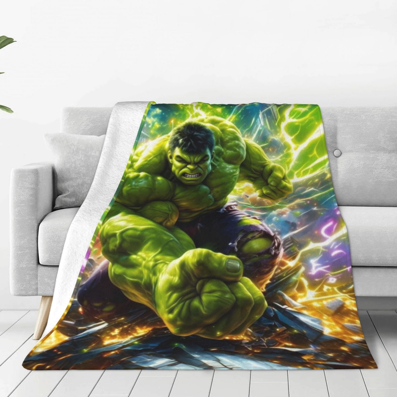 Hero Hulk Throw Blanket Couch Bed Sofa Soft Lightweight Warm Cozy ...