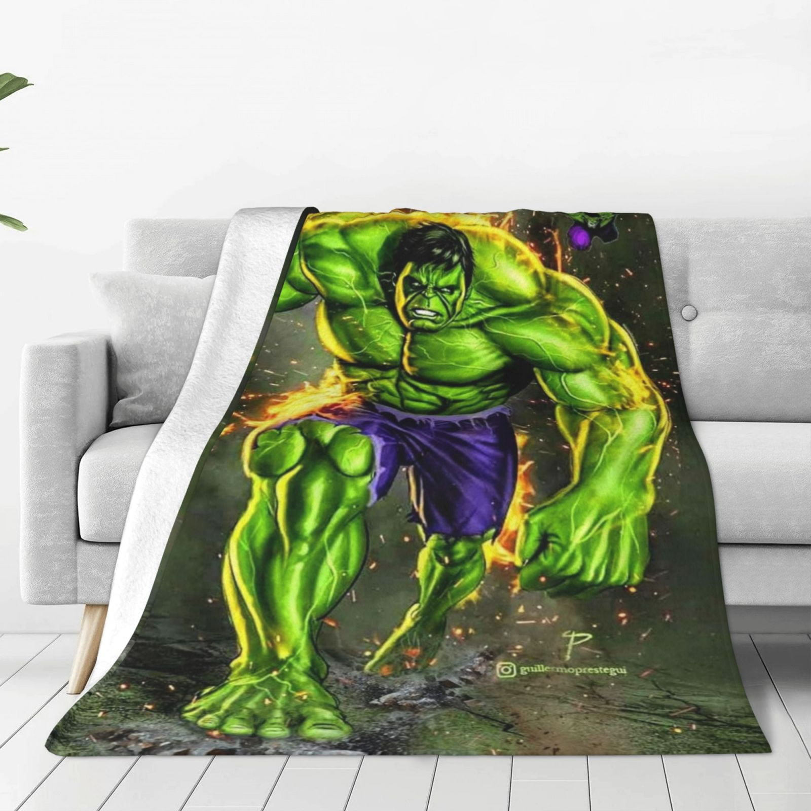 Hero Hulk Throw Blanket Couch Bed Sofa Soft Lightweight Warm Cozy ...