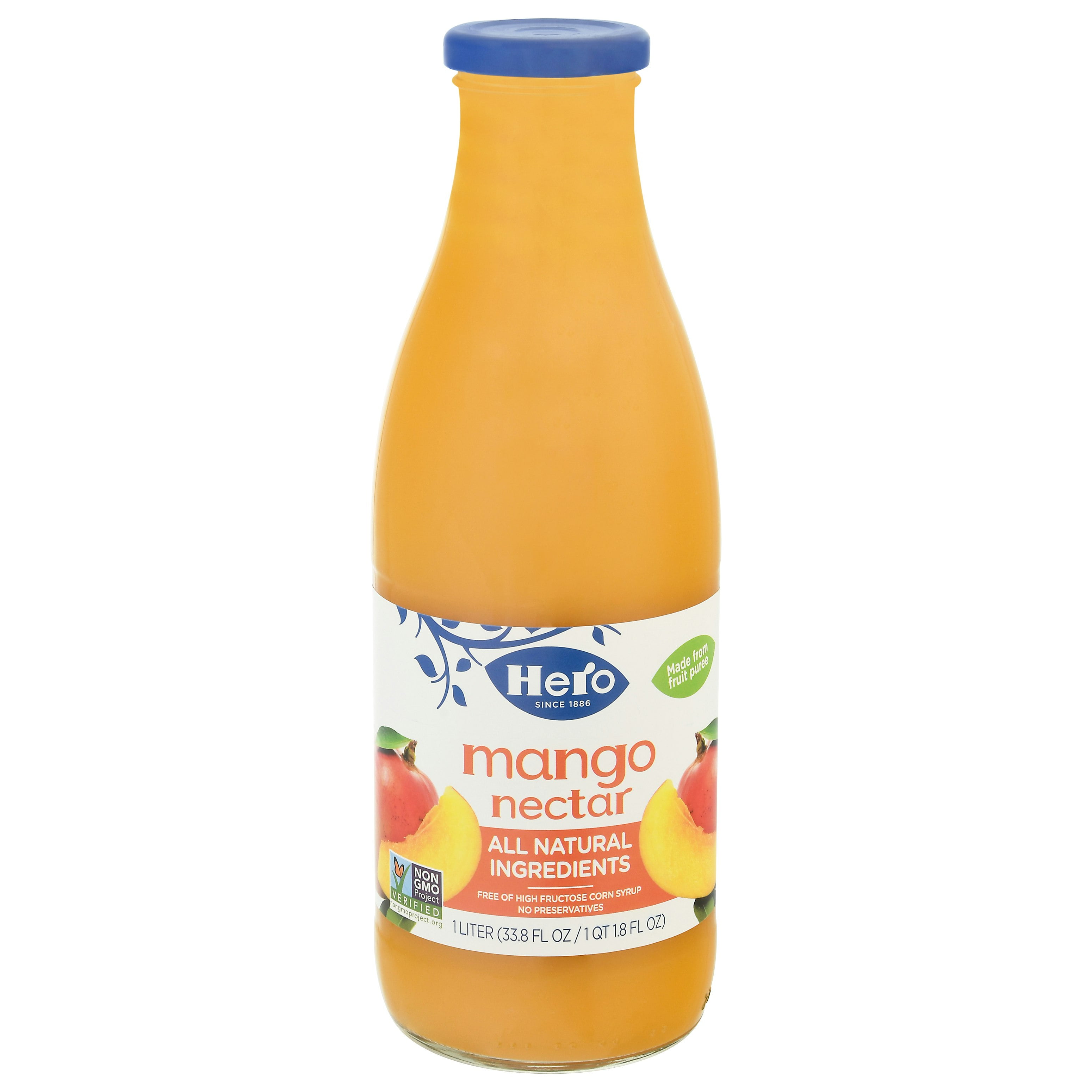Hero Mango Nectar 33.8 oz (Pack Of 6) - Walmart.com