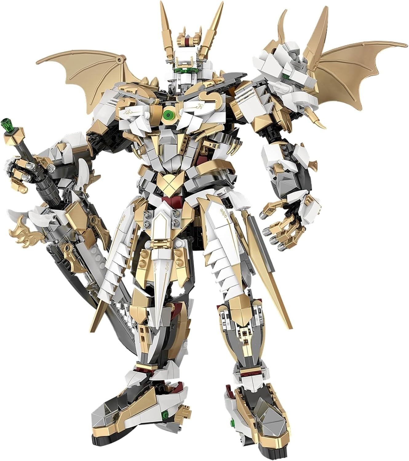 Hero Mech Building Blocks Set for Adults，Golden Armor Robot Model ...