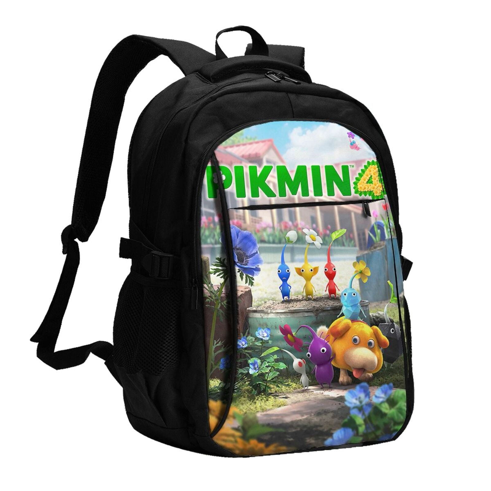 Hero Pikmin Backpack with USB Charging Port for Men Women Lightweight ...
