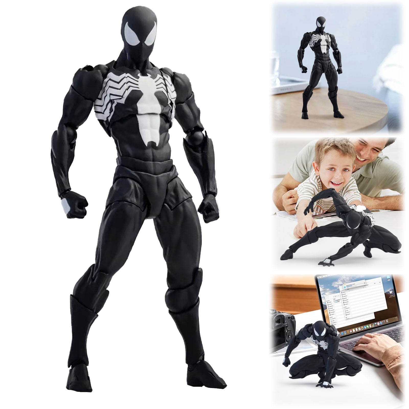 Hero Series Gamerverse Black Suit Retro Secret Action Figure 6-Inch ...