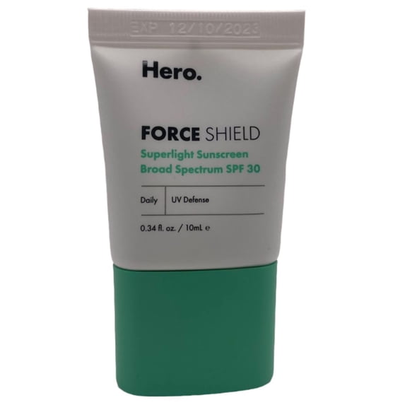 Hero, Sunscreen Force Shield Superlight Broad Spectrum SPF30, 0.34oz ...