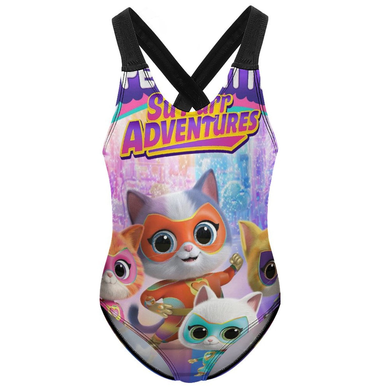 Hero Superkitties Children's One-piece Swimsuit Summer Girl's Swimming ...
