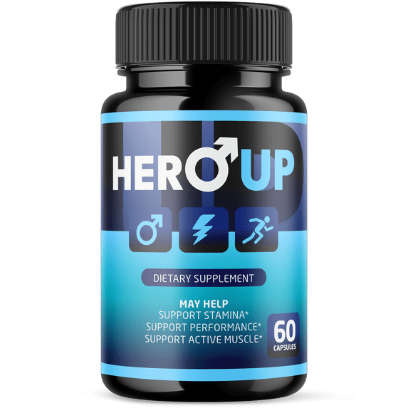 Hero Up Advanced Formula Pills All Natural Vitamin Supplement HeroUp 60 ...