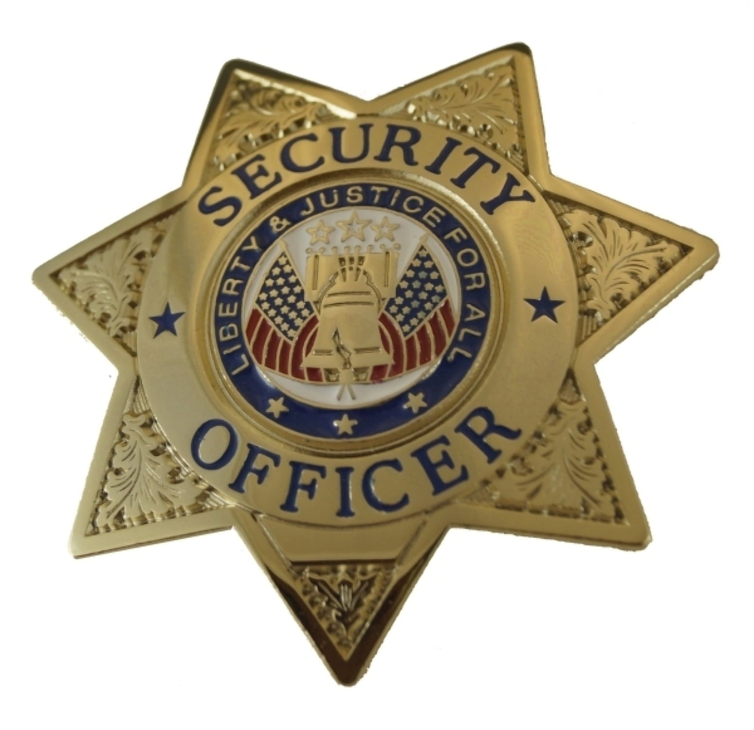 Hero's Pride 3" SECURITY OFFICER Star Emblem Badge – Gold Plated, 7 ...