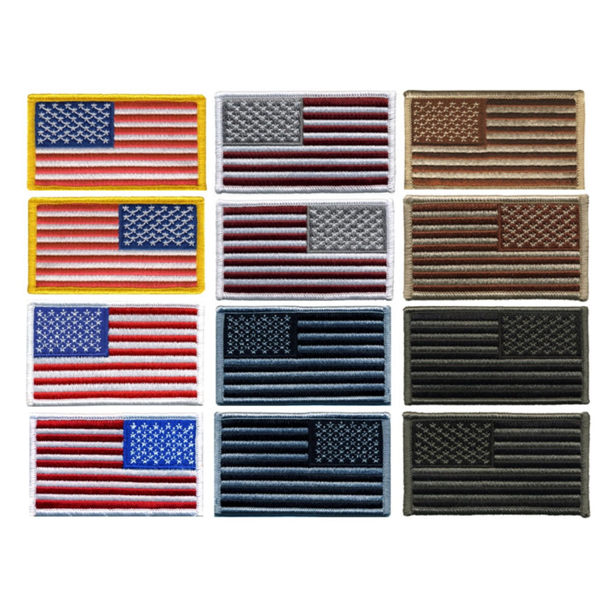 Hero’s Pride American Flag Patches with Iron-On Backing – 3-1/4" x 1-13 ...