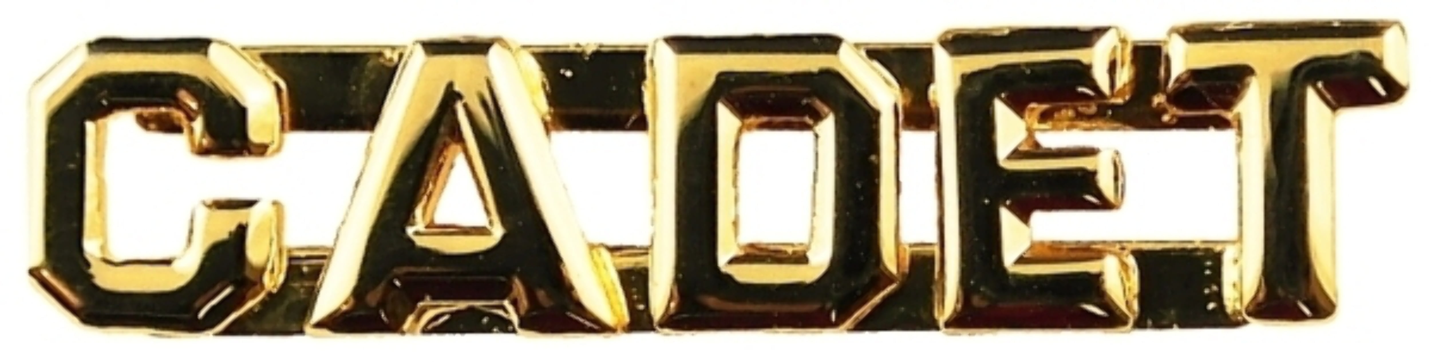 Hero's Pride CADET Die Struck Letters, Gold Finish, 1/4" High, Pair ...