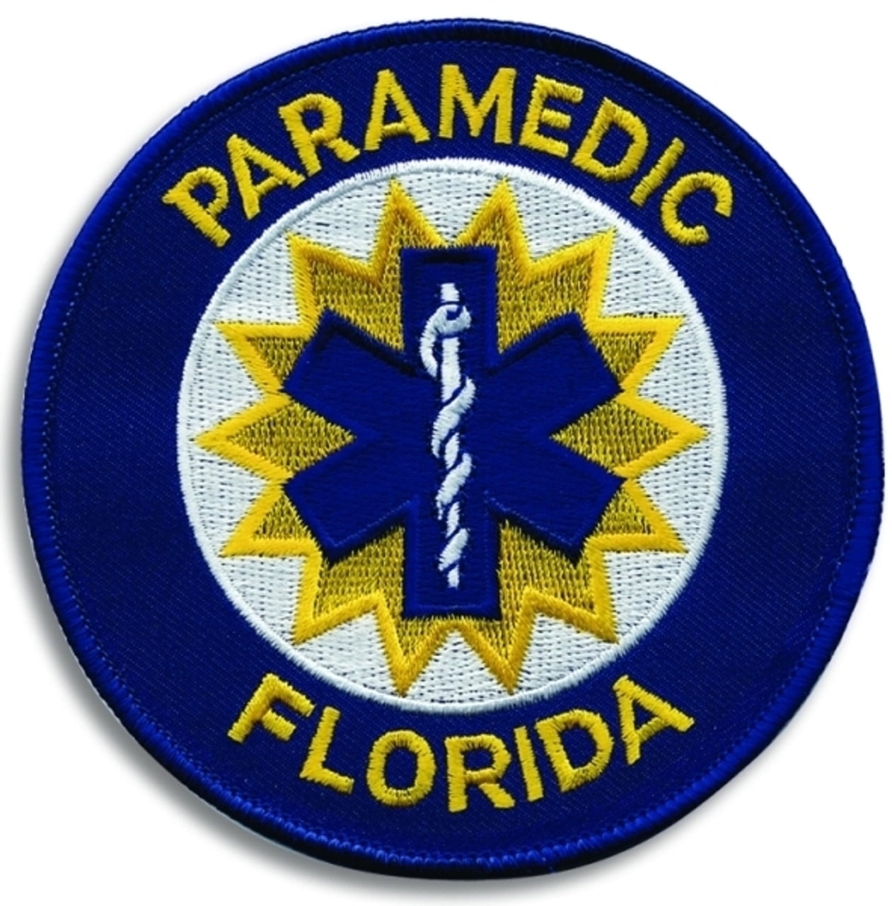 Hero’s Pride FLORIDA PARAMEDIC Embroidered Patch – Royal Blue, Hook ...