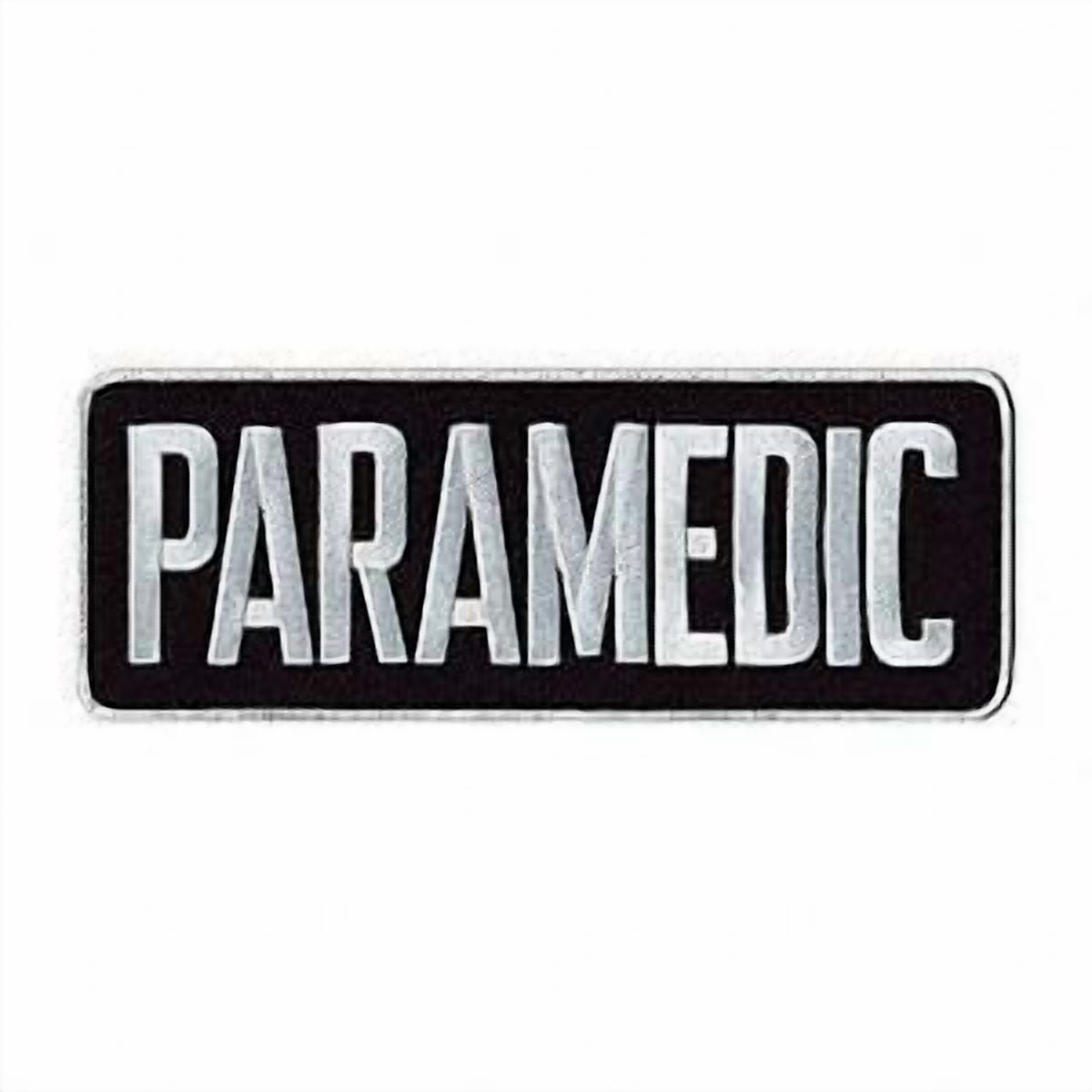 Hero’s Pride PARAMEDIC Back Patch, 11x4", White on Midnight Navy – Sew ...