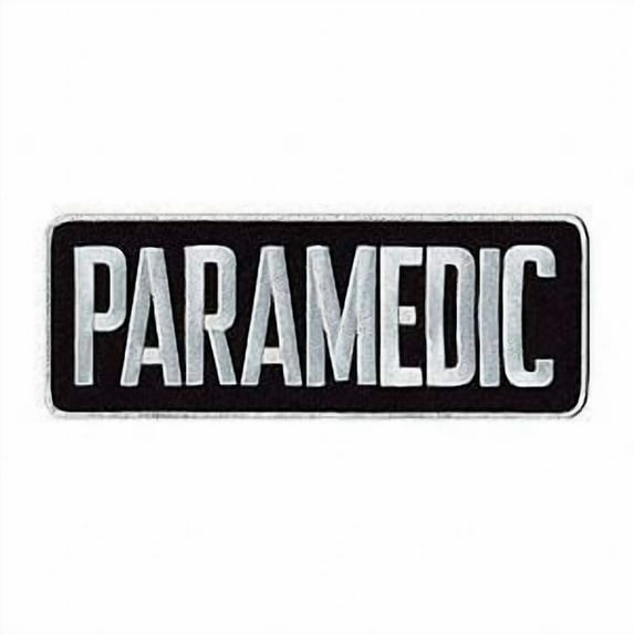 Hero’s Pride PARAMEDIC Back Patch, 11x4", White on Midnight Navy – Sew ...