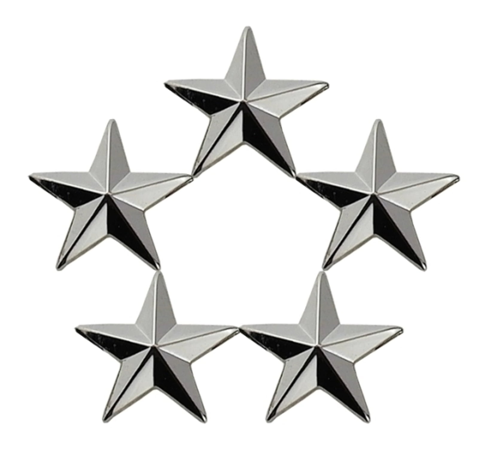 Hero's Pride Rank Insignia, 5-Star Cluster Pin, 7/16" Stars, Gold, 2 ...