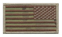 Hero's Pride Reverse U.S. Flag Patch, Desert/OCP Colors, Hook Backing ...