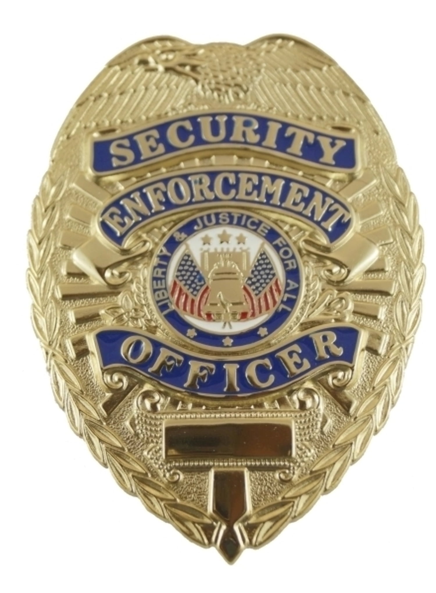 Hero’s Pride Security Enforcement Officer Badge, Gold, 5-Pc Pin Catch ...