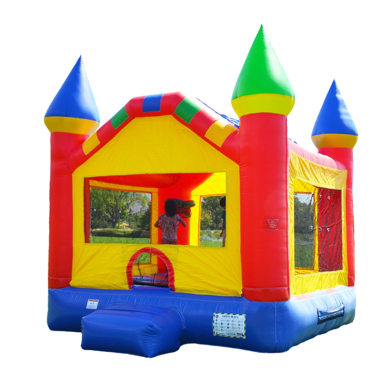 HeroKiddo Inflatable Castle Commercial Grade Bounce House, 13x13, with ...