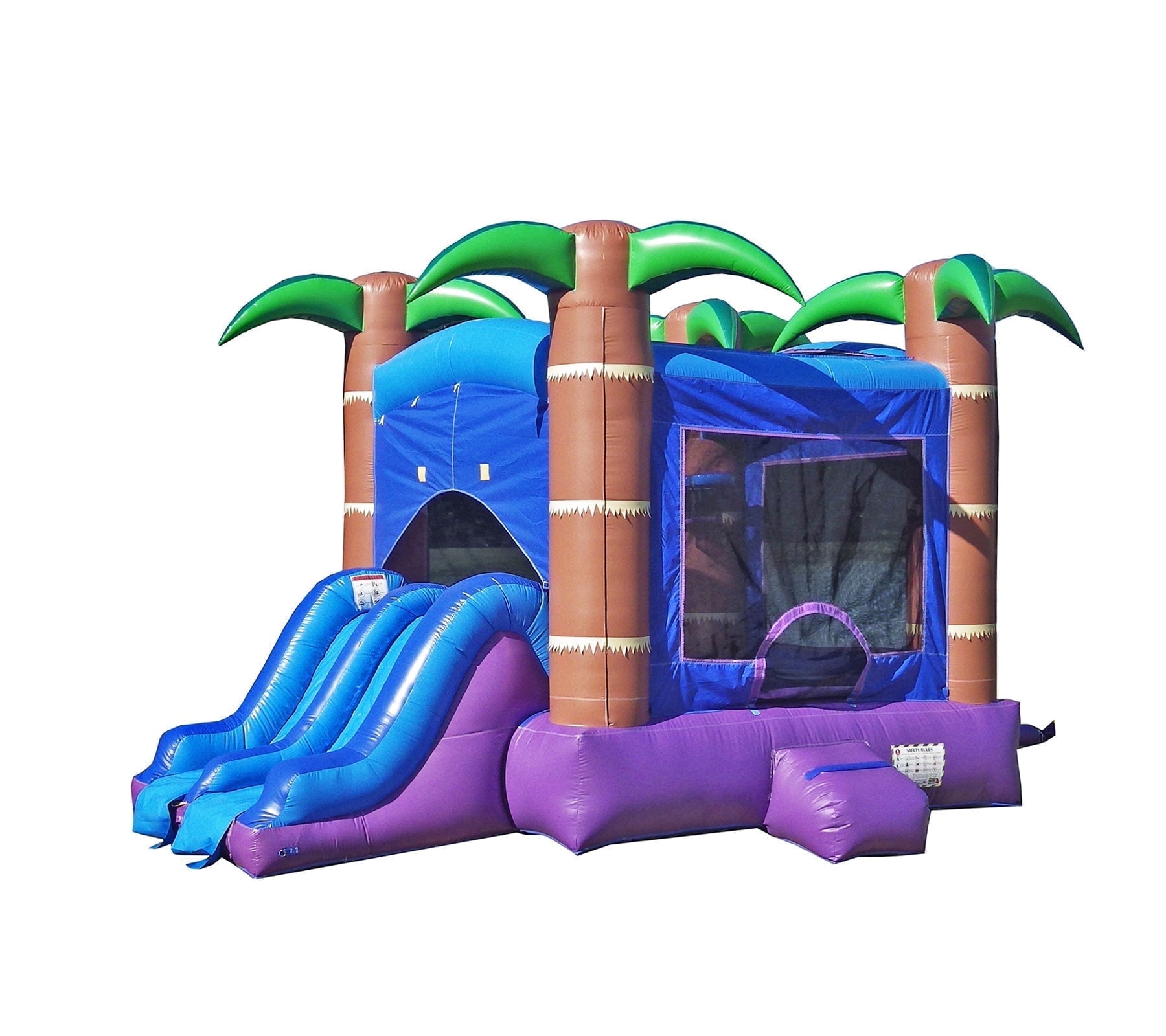 HeroKiddo Enchanted Forest Bounce House with Dual Slide, Commercial ...