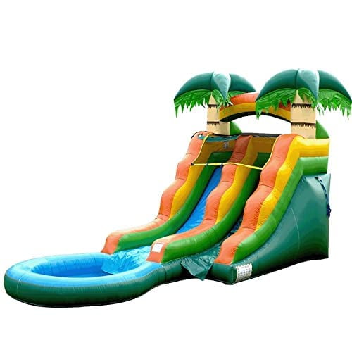 HeroKiddo Commercial Grade Inflatable Water Slide & Pool for Kids ...