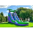HeroKiddo Tropical Commercial Grade Water Slide Inflatable with Pool ...