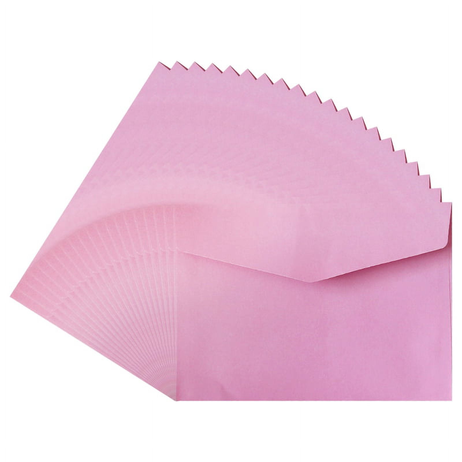 HeroNeo 20PCS Solid Color Envelopes Set 7'' x 5'' Large Colored ...