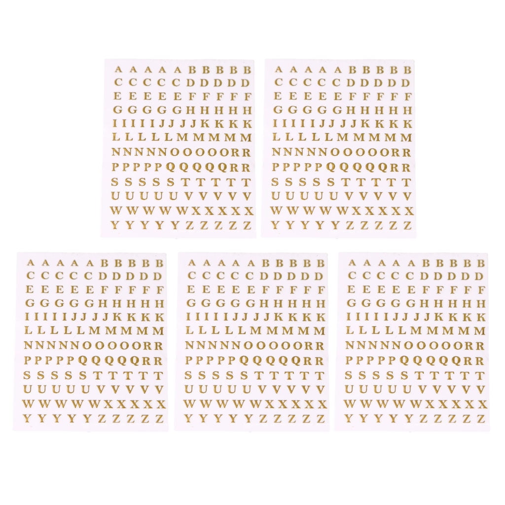 HeroNeo 5 Sheets Epoxy Filling Materials DIY Resin Mold Fillers Letters ...