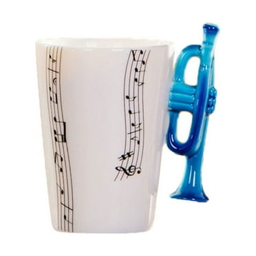 LanHong 13.5 Ounce Guitar Mug Music Note Coffee Mug Ceramic Guitar ...