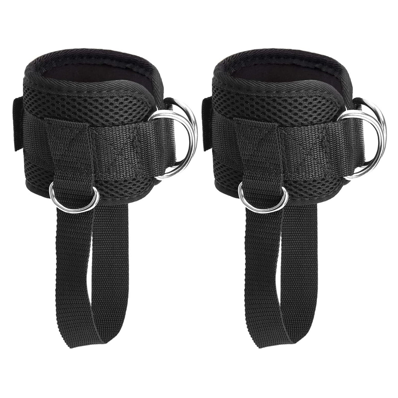 HeroNeo Fitness Thigh Straps Padded D-Ring Ankle Strap Leg Cuffs for ...