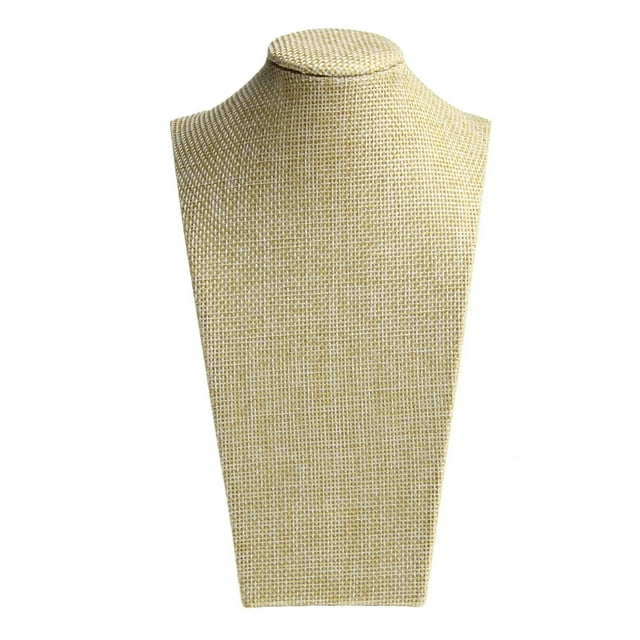 HeroNeo Linen Jewelry Mannequin Bust, Necklace Pendant Display Stand ...