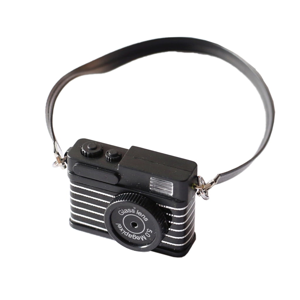HeroNeo Retro Miniature Camera Toy 1/12 Dollhouse Mini Camera Newborn ...