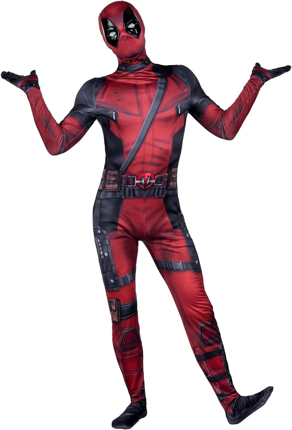 HeroPup Deadpol Adults & Teens Deluxe Zentai Halloween Deadpol and ...