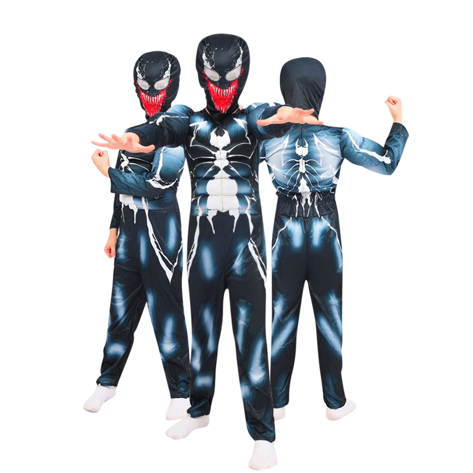 HeroPup Venom Costume Jumpsuits Halloween Costume Venom Cosplay Costume ...