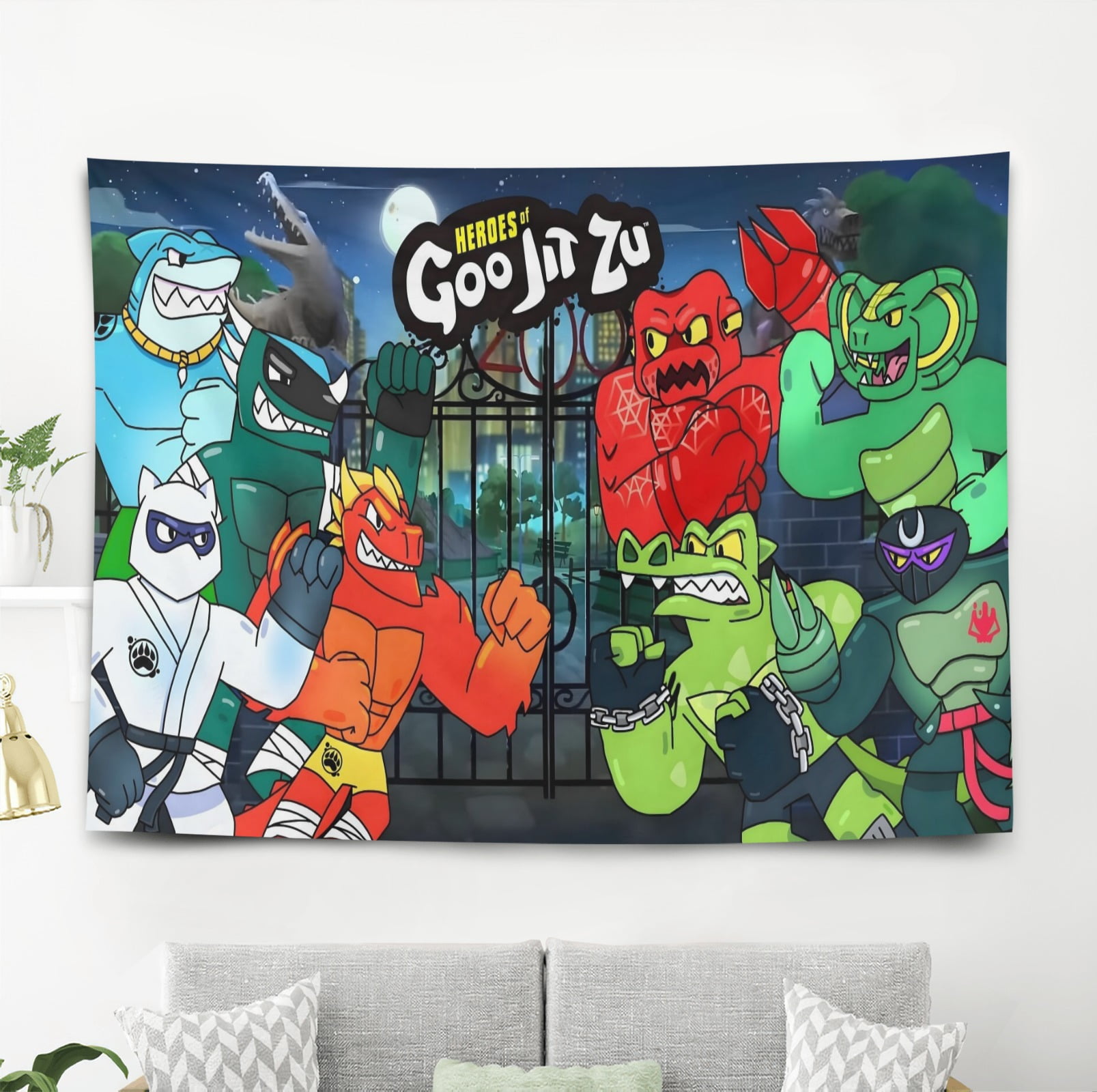 Heroes of Goo Jit Zu-Theme Anti-pilling Tapestry Gift Wall Hanging ...