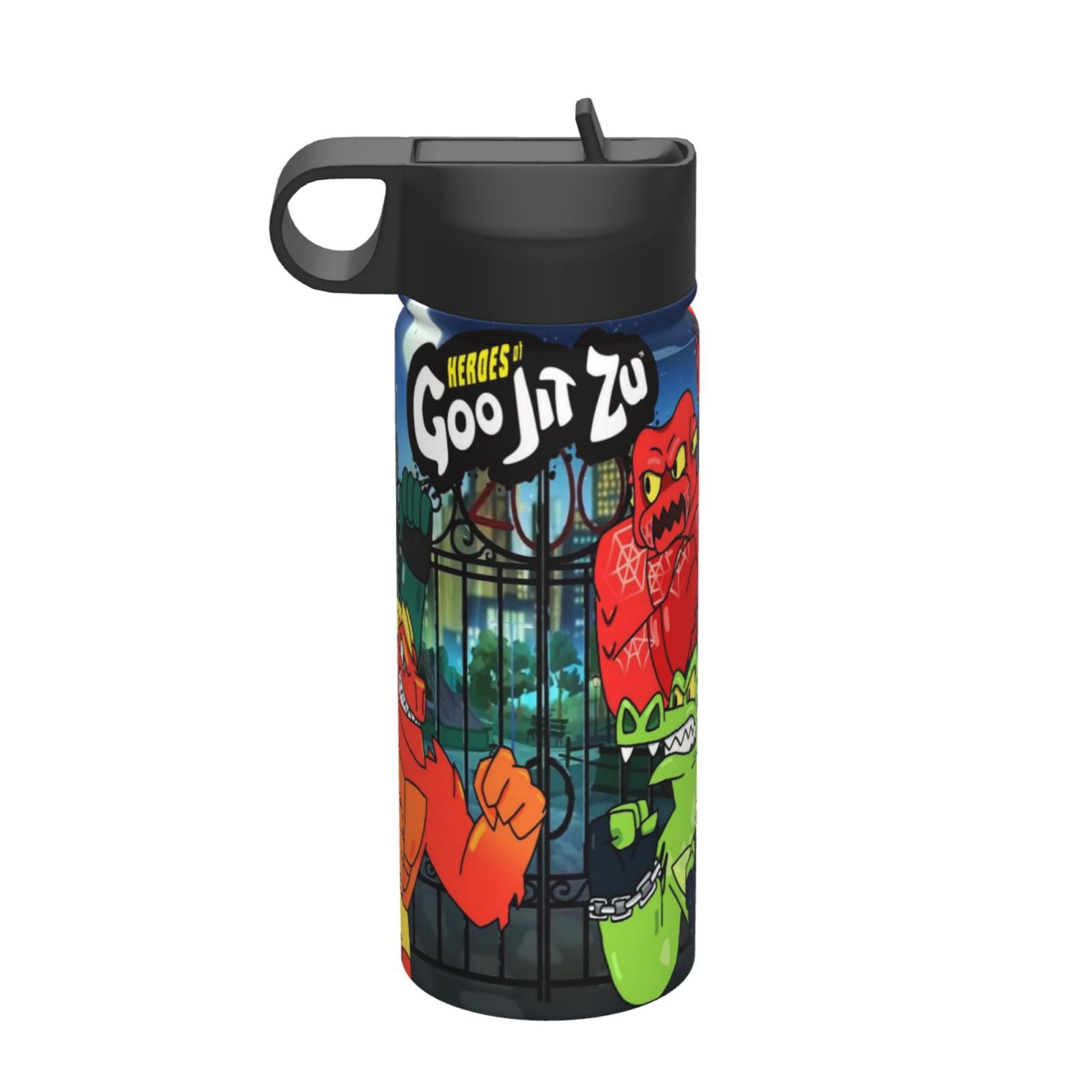 Heroes of the Goo jit zu Kids Insulated Water Bottle With Straw - 18 Oz ...