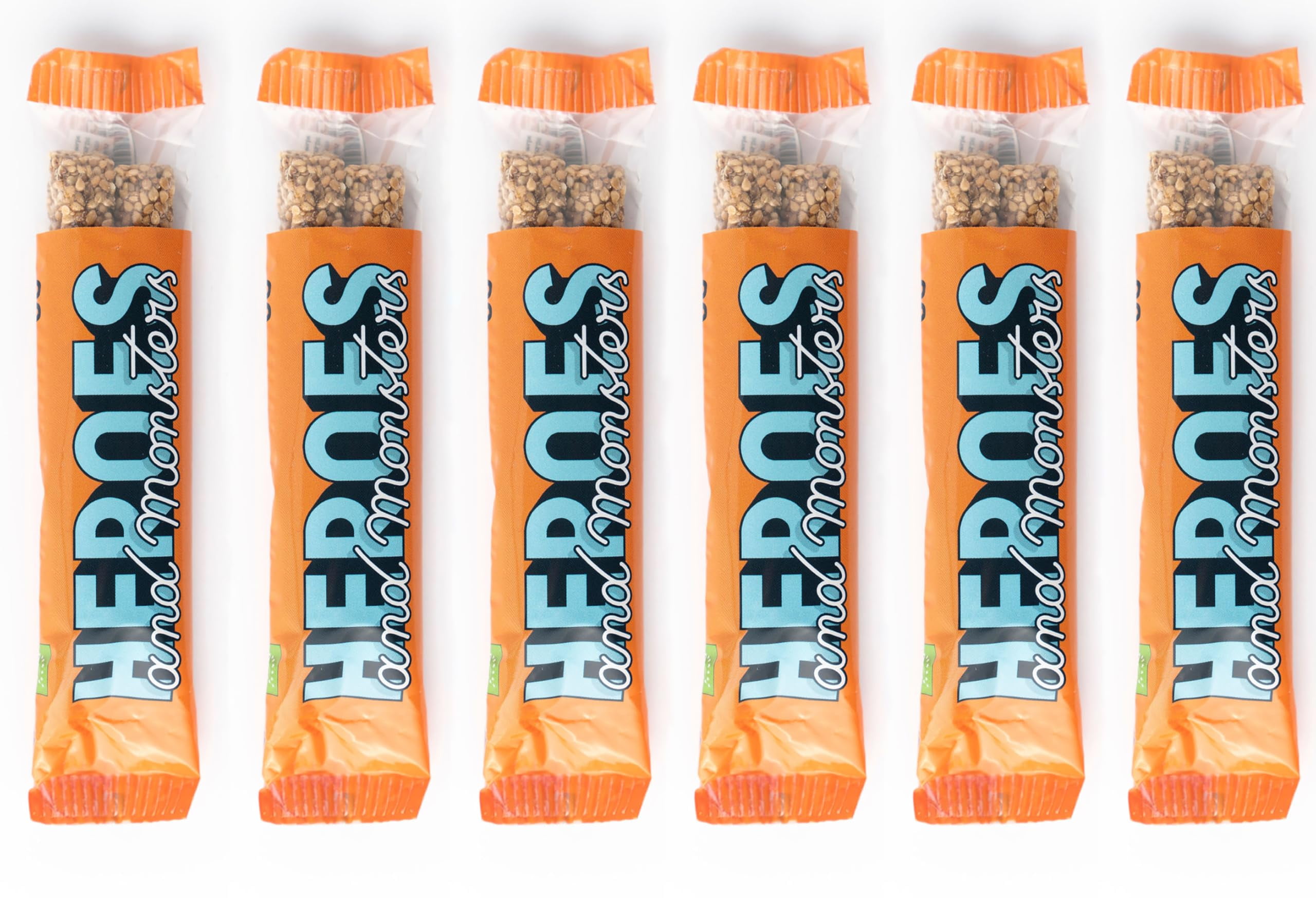 Heroes and Monsters Natural SAF21 Sesame Bar Non-GMO Organic Sesame ...