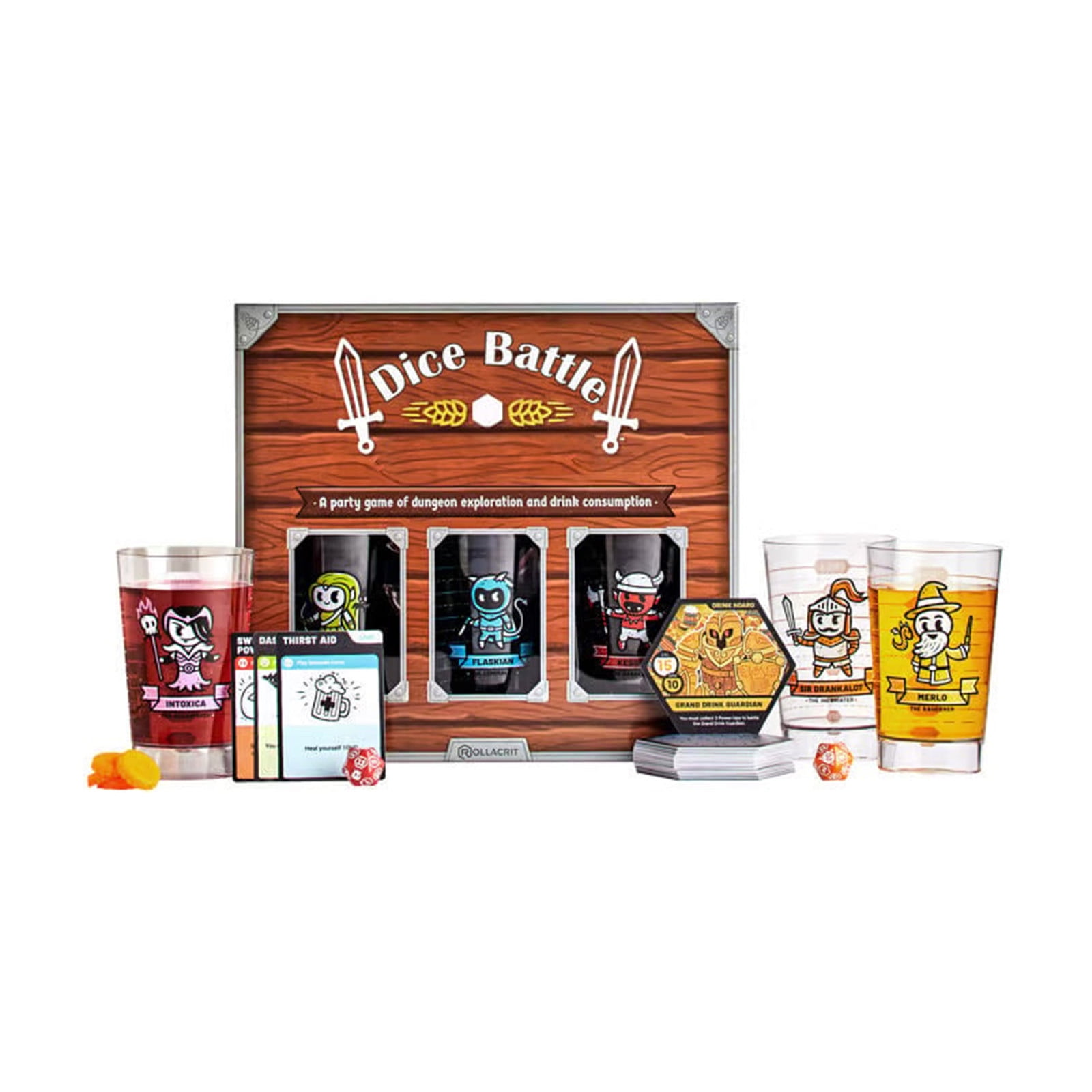 Heroes of Bar Board Game: A Dungeon Exploration Drinking Game - Walmart.com