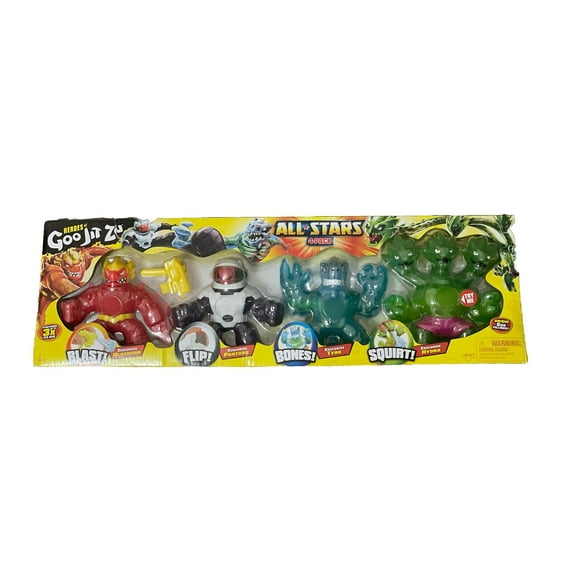 Heroes of Goo Jit Zu All-Stars 4-Pack w/ Blazagon Pantaro Tyro & Hydra ...